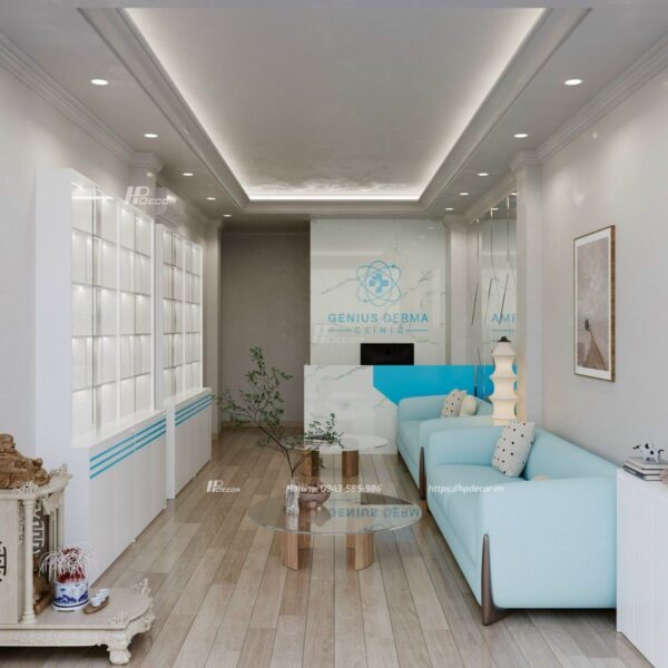 Thiết kế nội thất phòng spa Genius Derma (70m2) tại Mỹ Đình